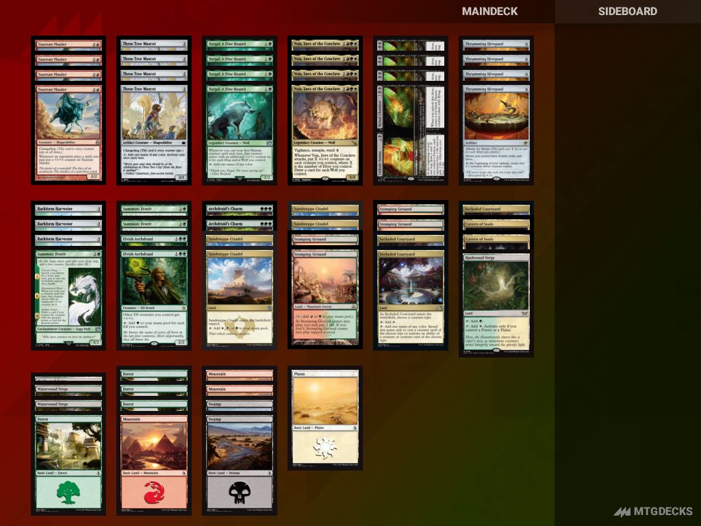 MTG Standard Secrets of Strixhaven 4 Color Wolves top decks • MTG DECKS