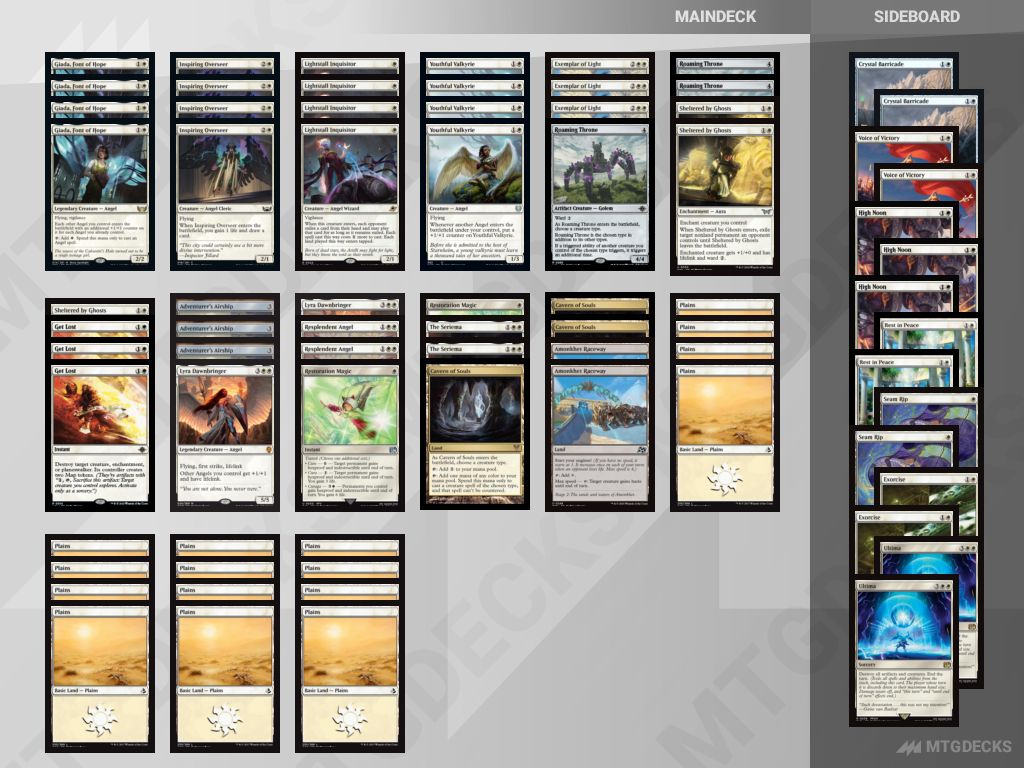 Standard Angels deck by Kakishita Takatsugu • MTG DECKS