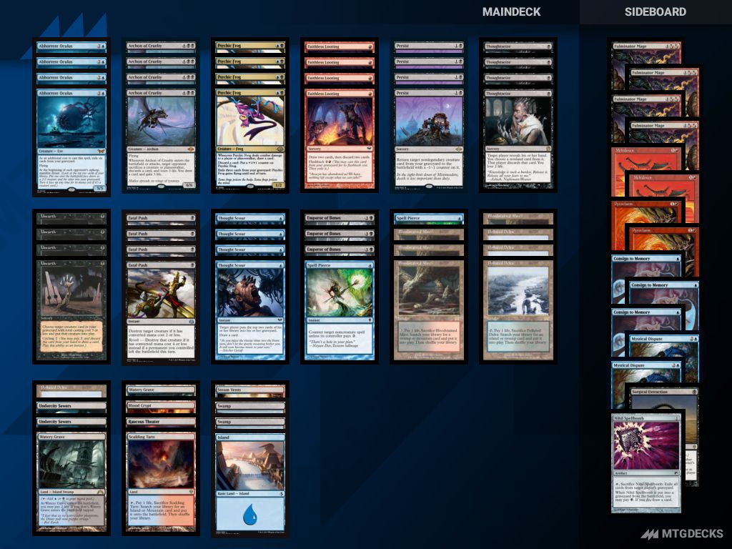 Modern Grixis Reanimator deck by Kevin Anctil • MTG DECKS