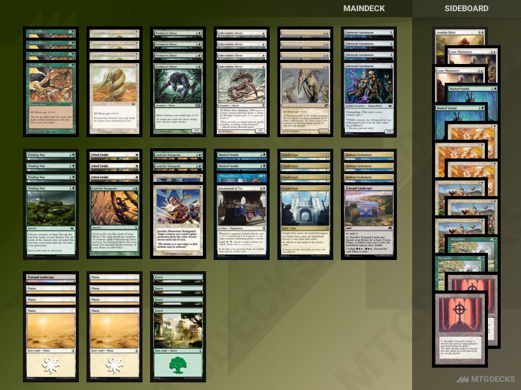 Pauper Slivers 2025 deck by Jose Maria Ares • MTG DECKS