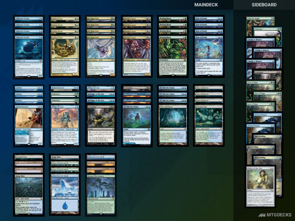 Modern Simic Ritual deck by bbrey7 • MTG DECKS