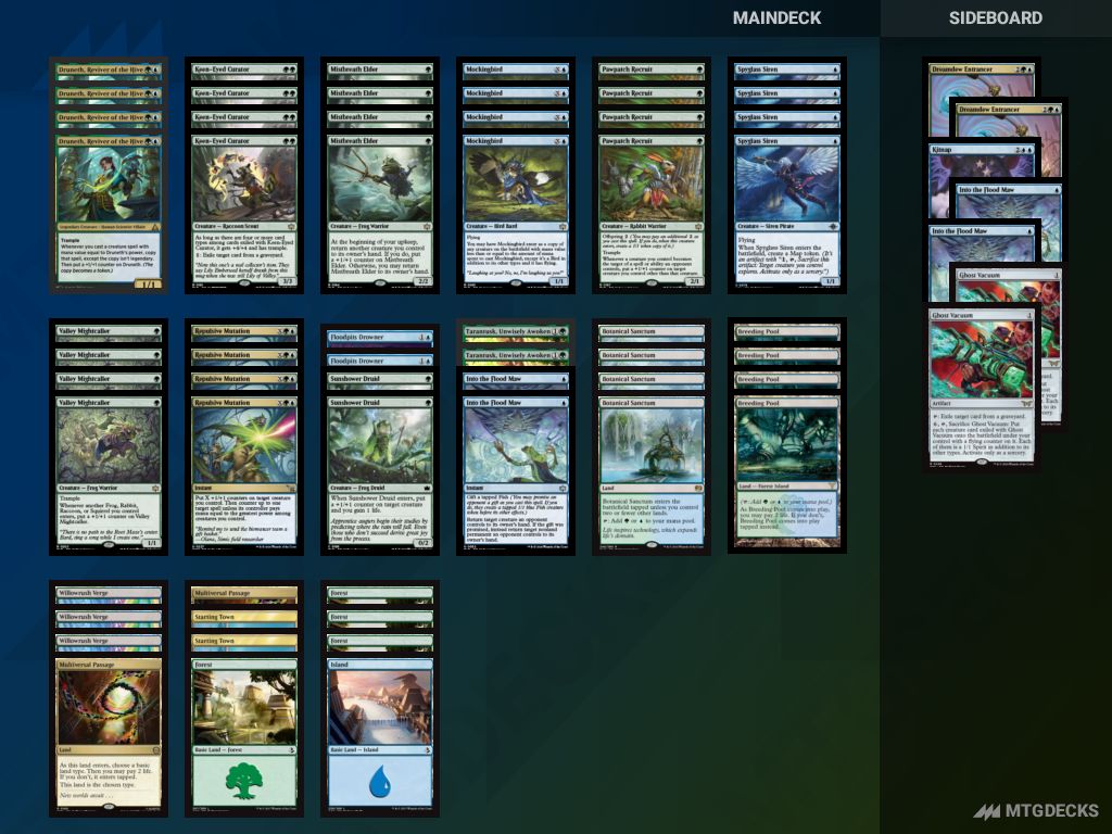 MTG Standard Secrets of Strixhaven Simic Aggro top decks • MTG DECKS