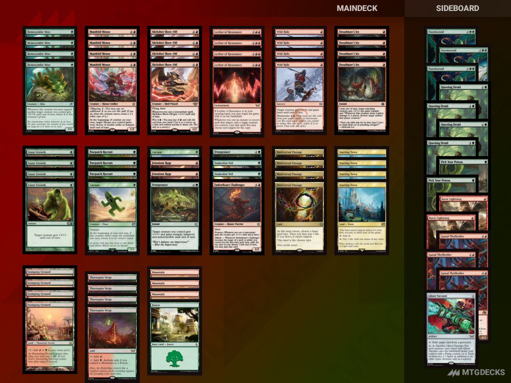 Standard Gruul Aggro deck by Inazawa Ryo • MTG DECKS