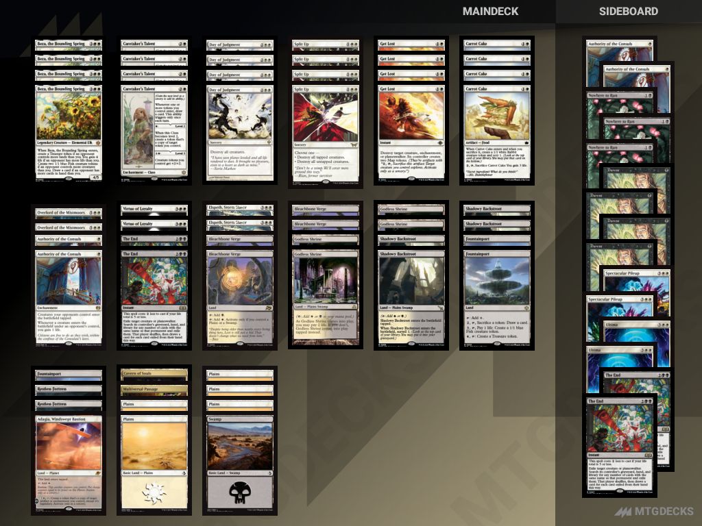 Standard Mono White Control deck by スズキ コウジ • MTG DECKS