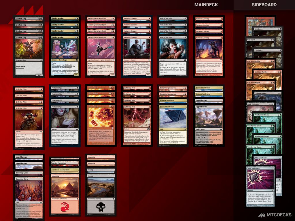 Pauper BR Madness Spider Man deck by Tiomax • MTG DECKS