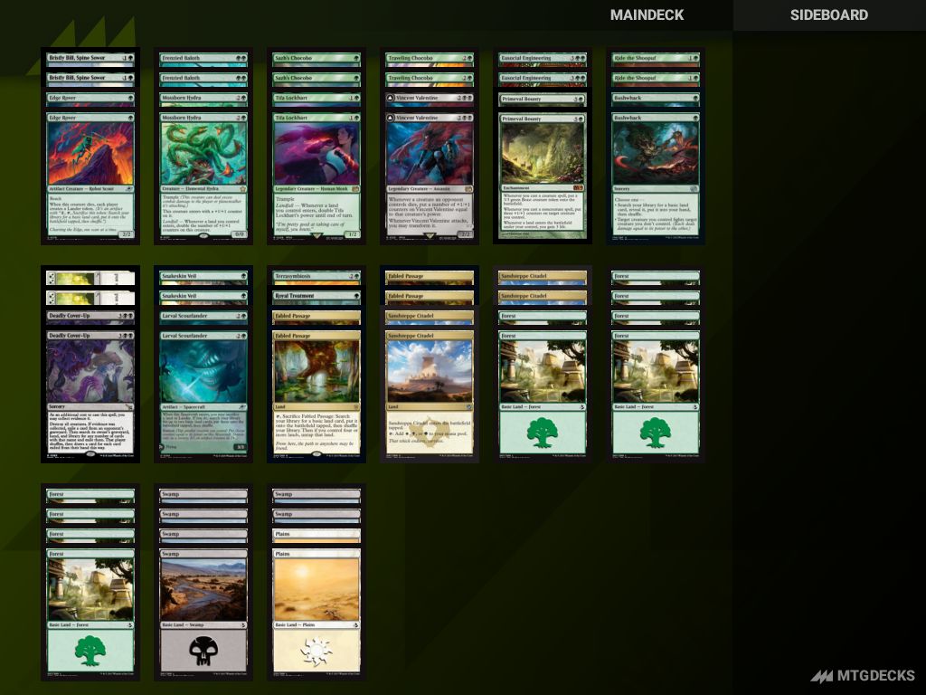Arena Standard Mono-Green Landfall (2) deck by SlyCretin • MTG DECKS