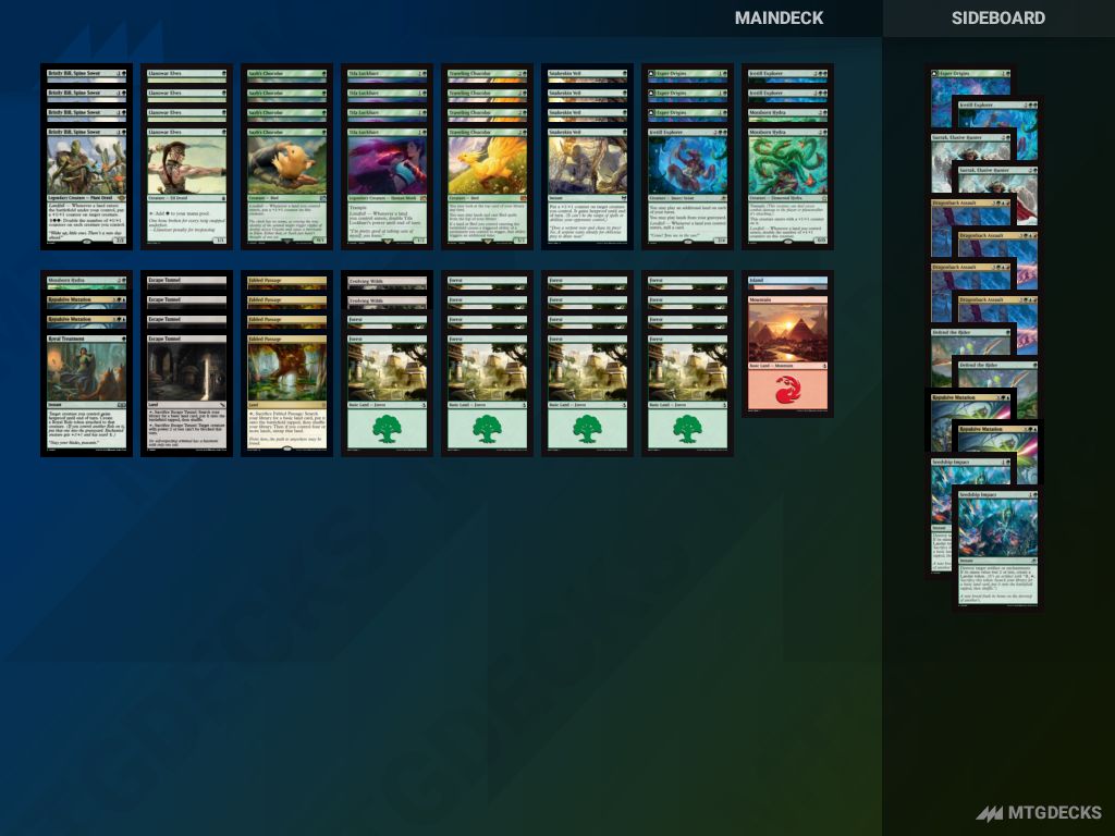 Standard Mono Green Landfall deck by Nandisko • MTG DECKS