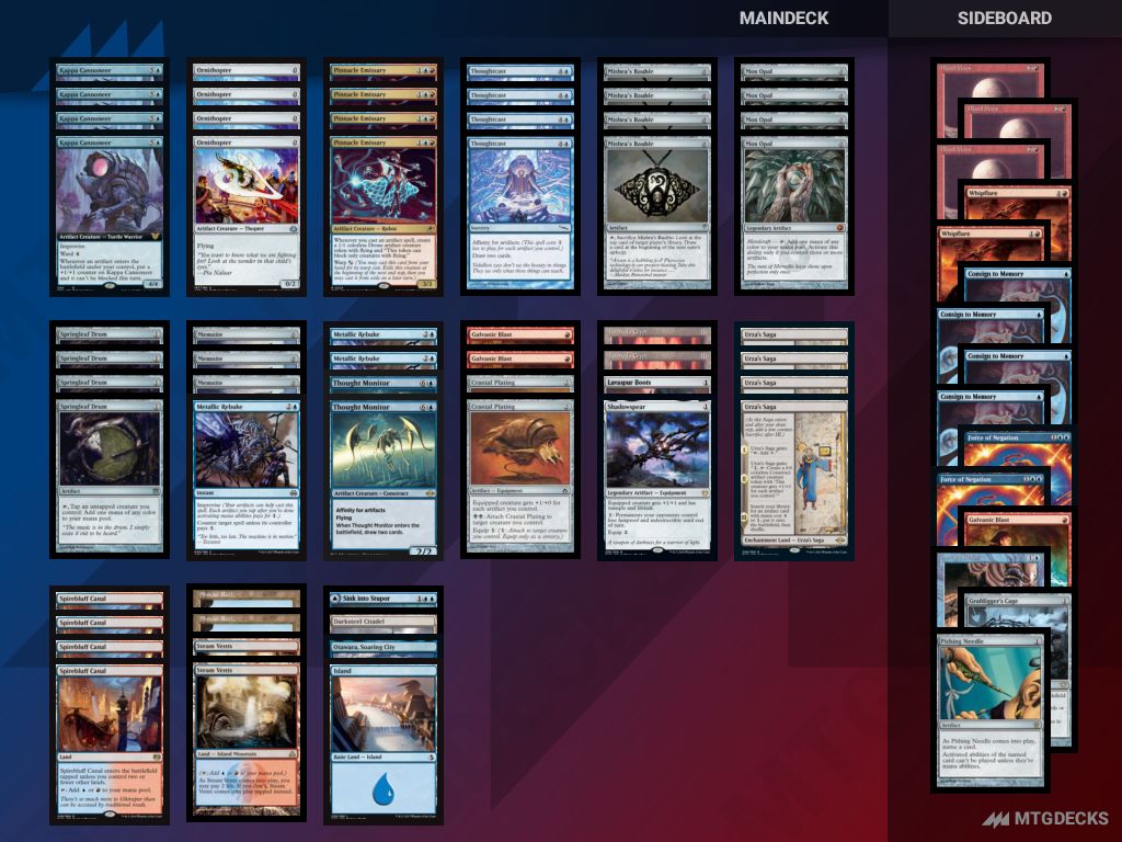 Modern Affinity deck by groot02 • MTG DECKS
