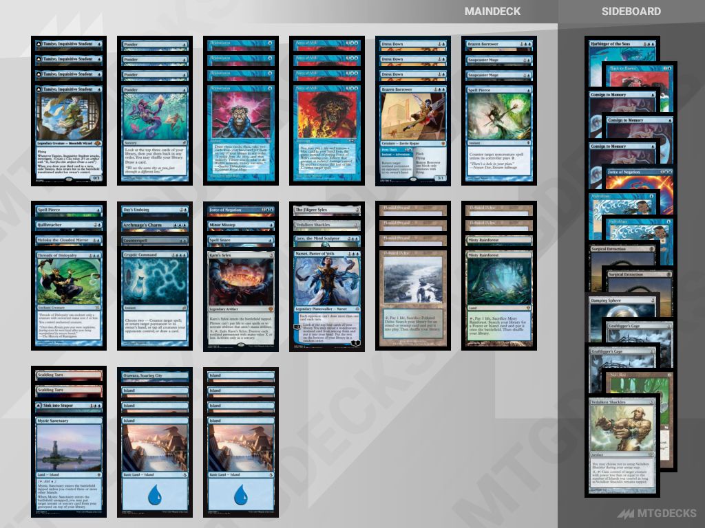 Legacy Mono-Blue Control deck by Pudim • MTG DECKS