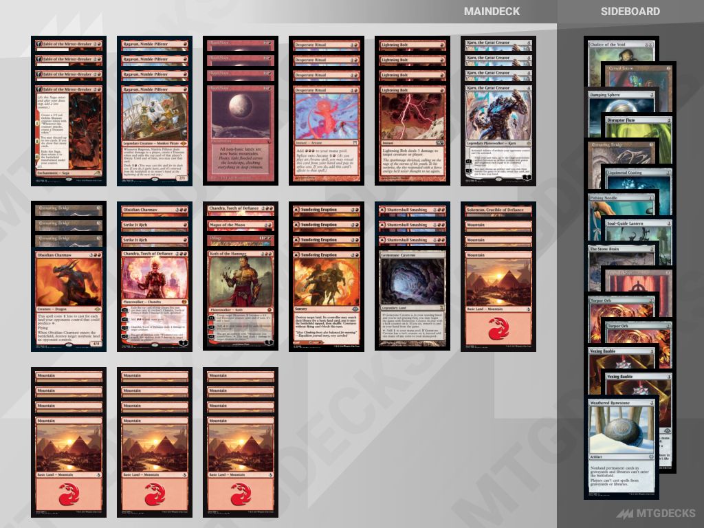 Modern Big Red deck by Takeuchi Makoto • MTG DECKS