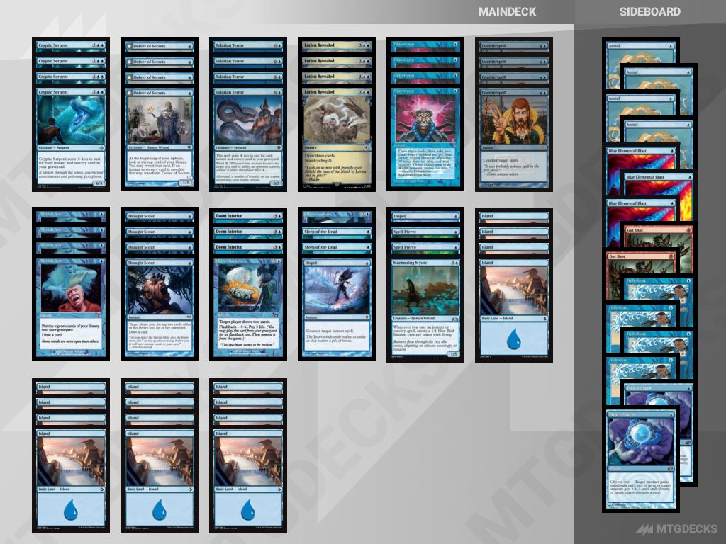 Pauper Mono Blue Terror deck by Purgatory_01 • MTG DECKS