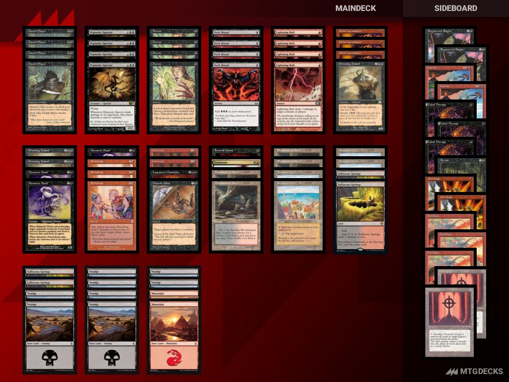 Premodern Machine Head deck by Renan Martins • MTG DECKS