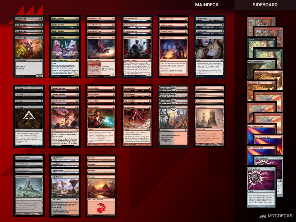 Pauper Rakdos Burn deck by Pierre S. • MTG DECKS