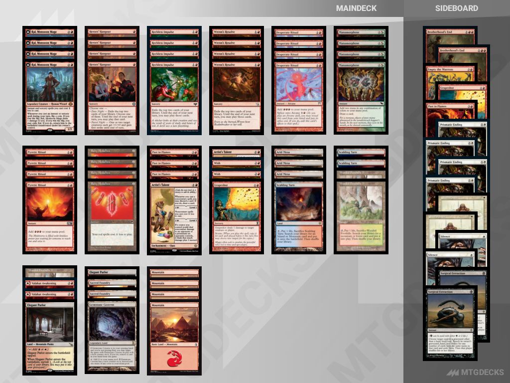 Modern Mono-Red Storm deck by Robert Priest • MTG DECKS