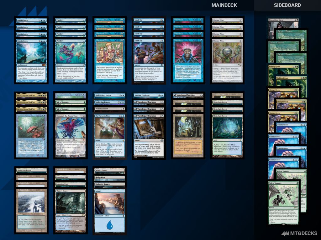 Arena Timeless Sultai SNT(Post Ponder) deck by pittsnoggle • MTG DECKS