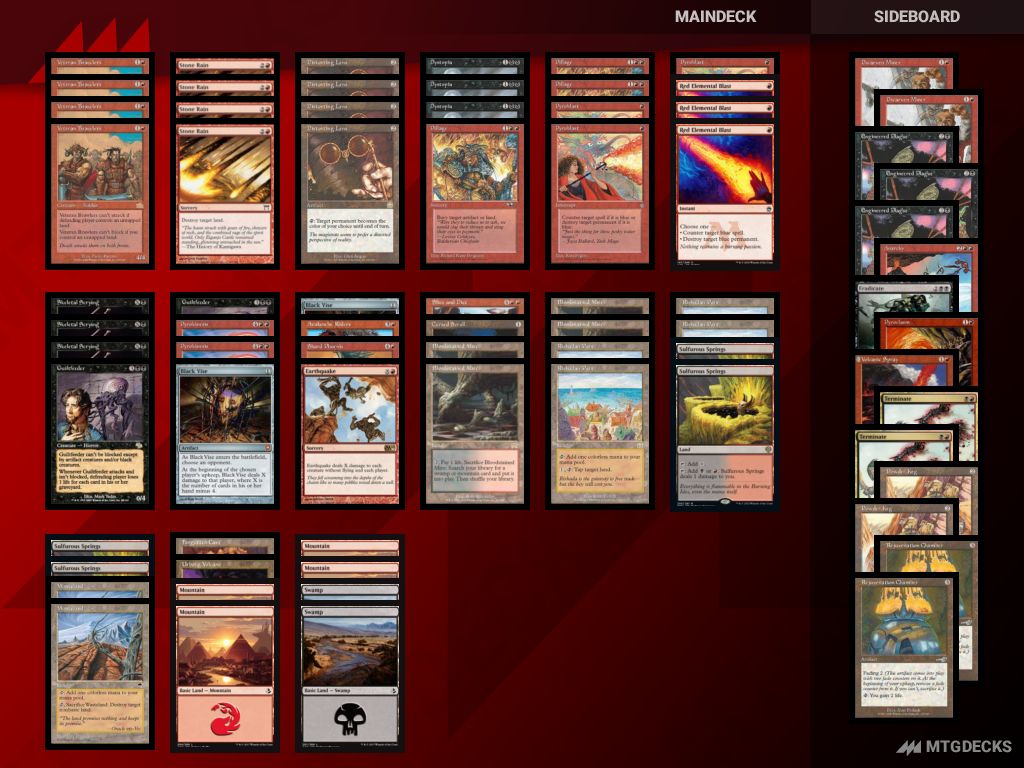 Premodern Distorting Ponza deck by Petter Worland • MTG DECKS