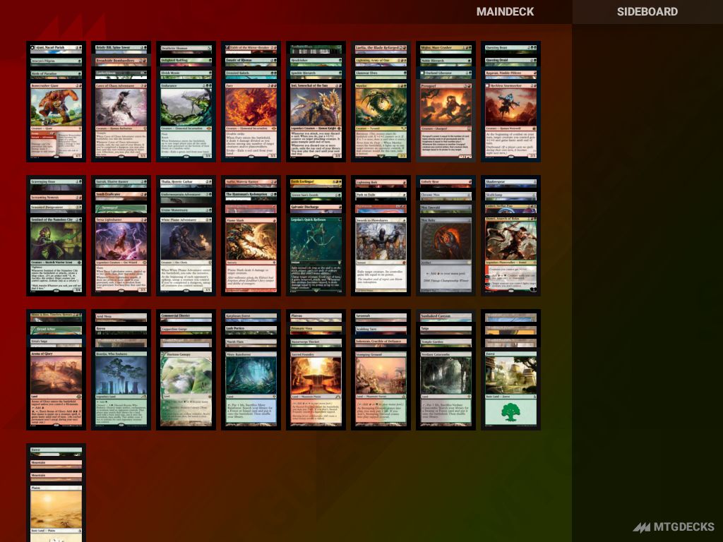MTG Canadian Highlander Naya Midrange top decks • MTG DECKS