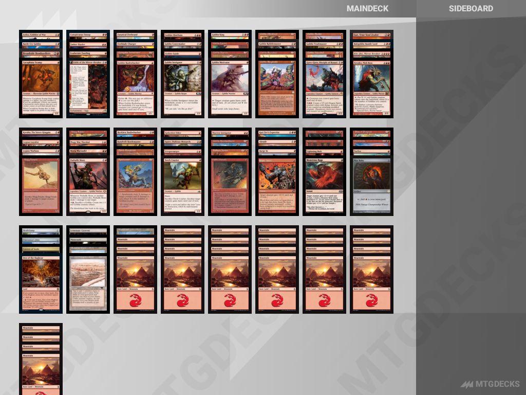 Canadian-Highlander Mcgoblins deck by Mac • MTG DECKS
