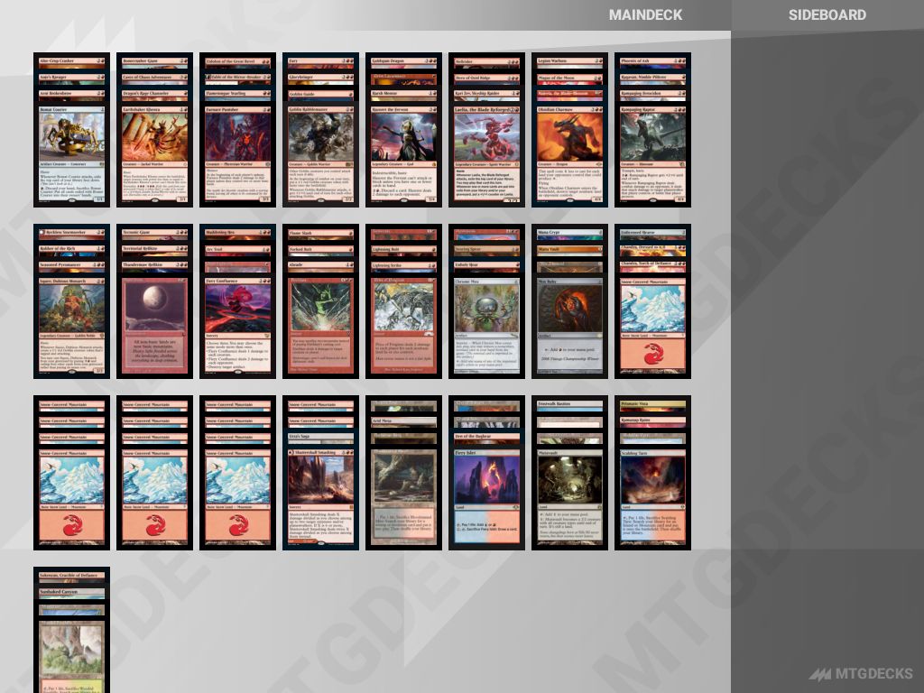 Canadian-Highlander Medium Red deck by Xeddrezz • MTG DECKS