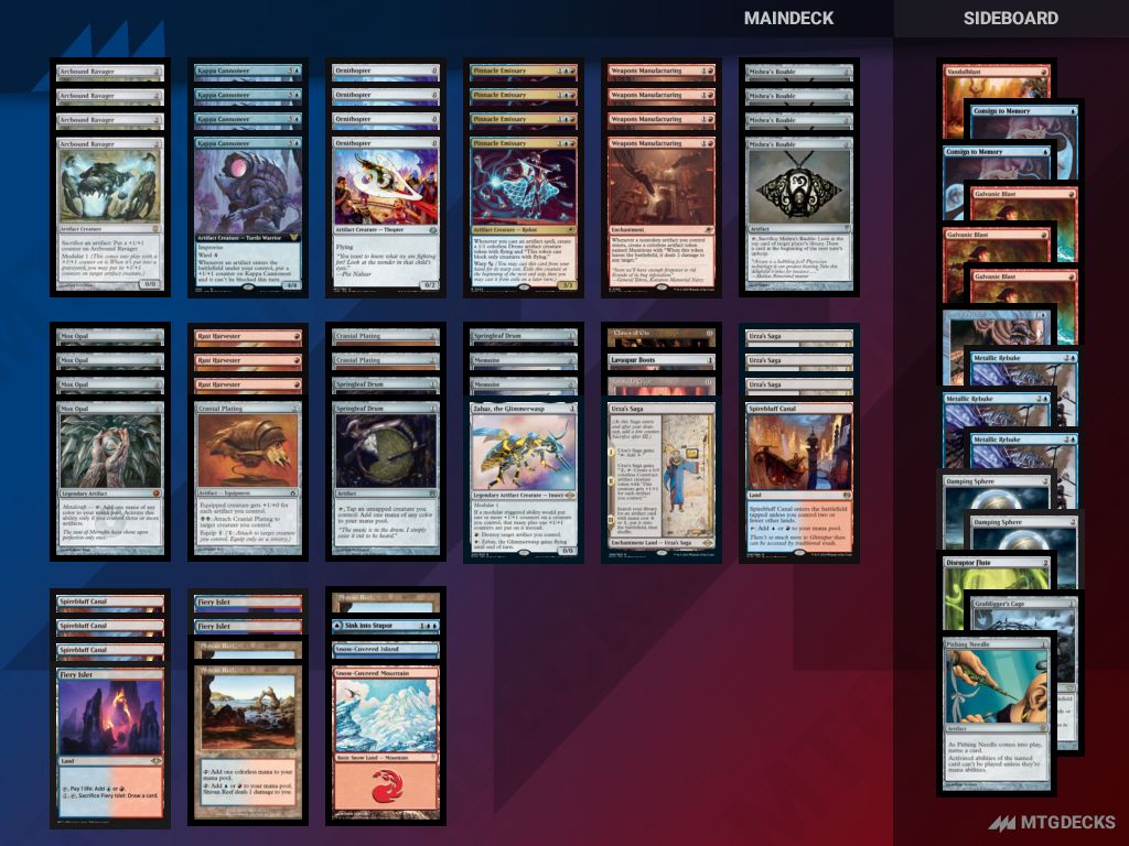 Modern Affinity deck by FaMecHiMiCa • MTG DECKS