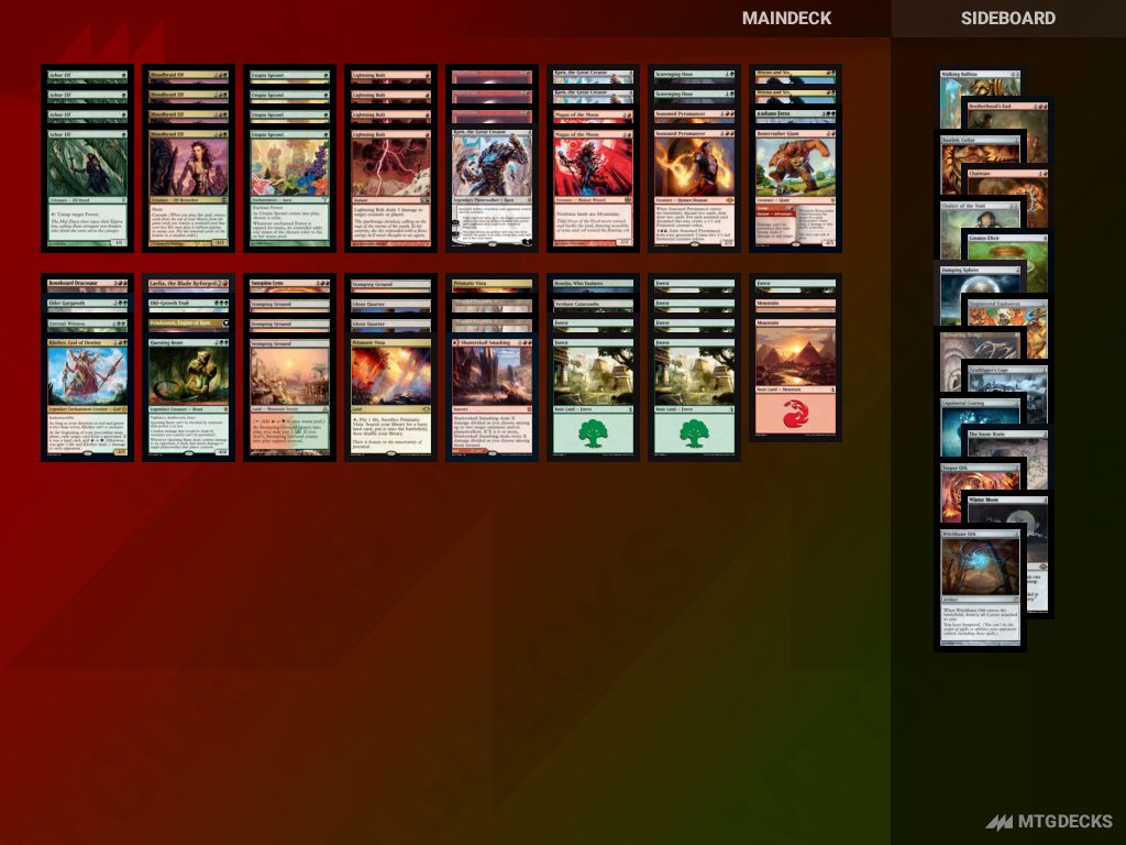 Modern Gruul deck by Larry Pilat • MTG DECKS
