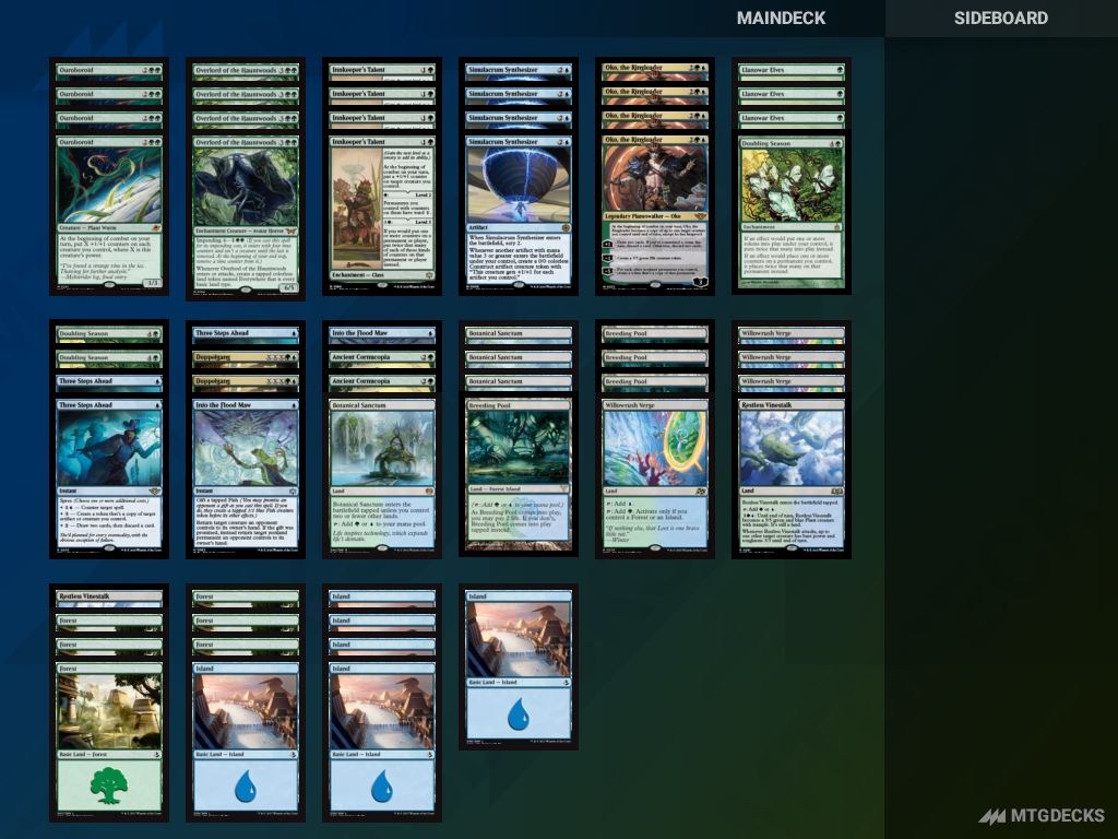 MTG Standard Secrets of Strixhaven Simic Doubling Season top decks ...