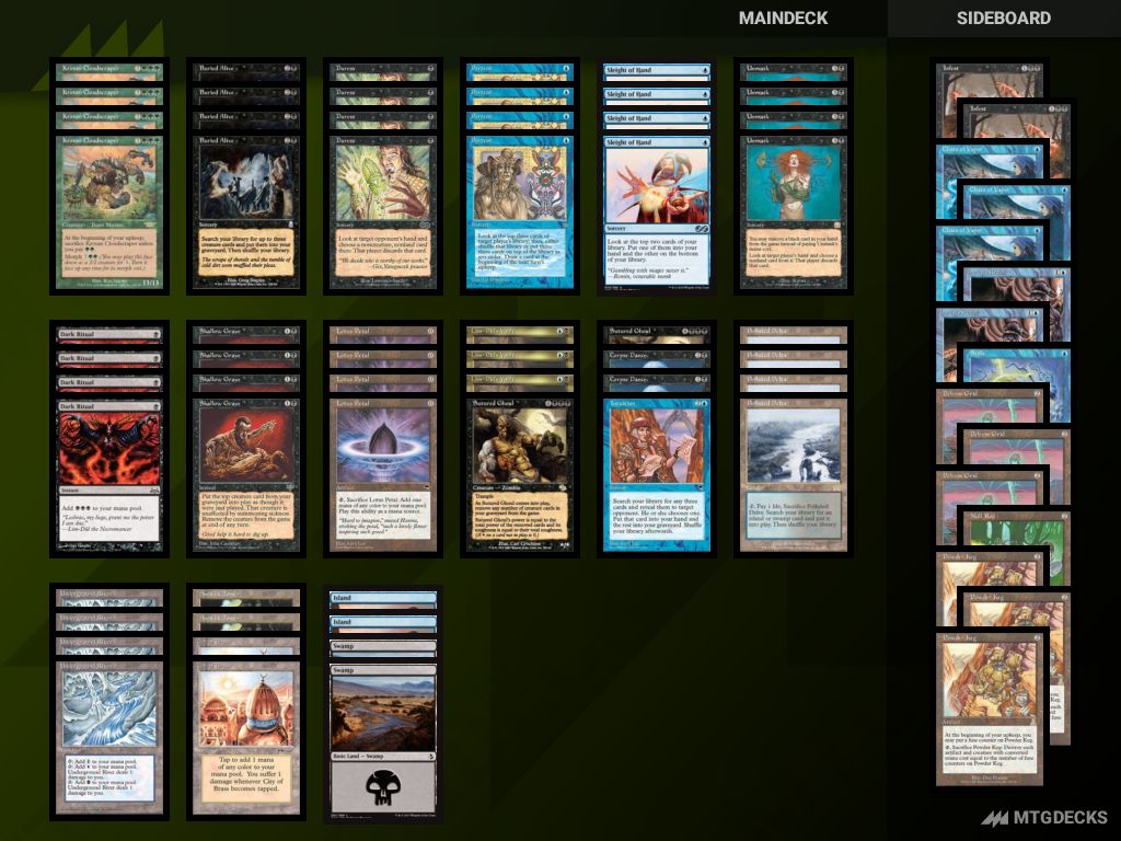 Premodern Reanimator deck by Yuri Catalano • MTG DECKS
