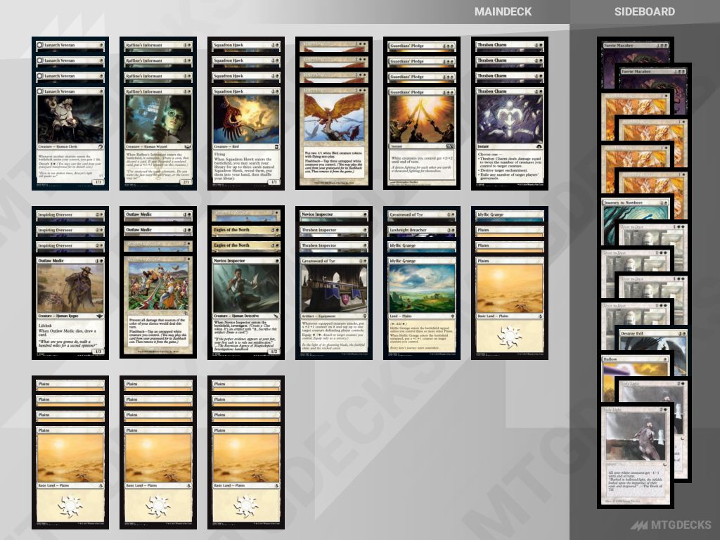 Pauper Mono-White Aggro deck by GuilhermeCanuto • MTG DECKS