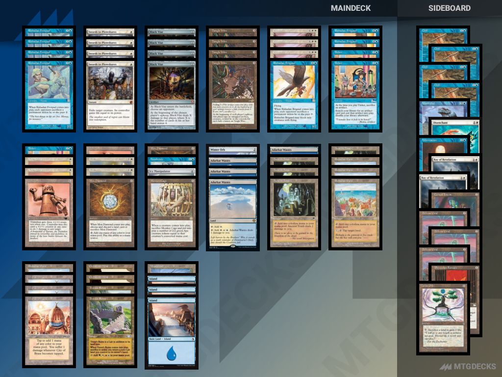 Premodern UW Flicker deck by Phil Nicley • MTG DECKS