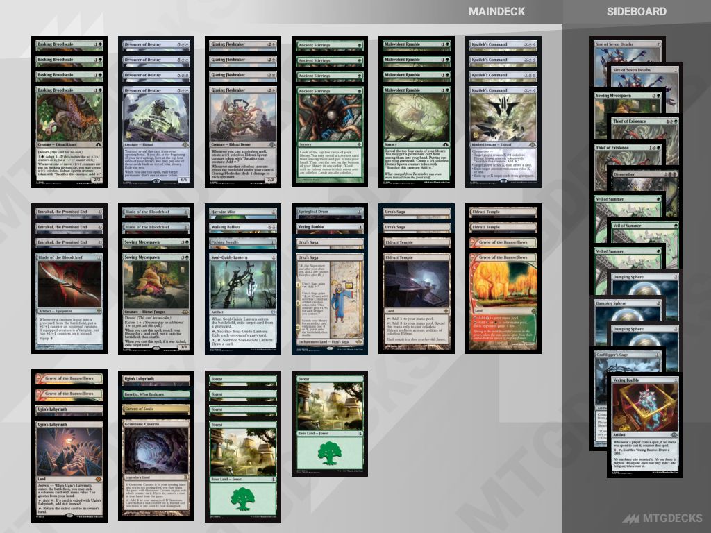 Modern Mono-Green Broodscale deck by tristandowning • MTG DECKS