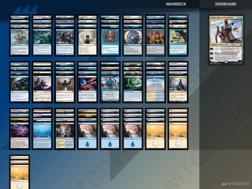Arena Historic-Brawl Brawl Teferi deck by CJPS • MTG DECKS