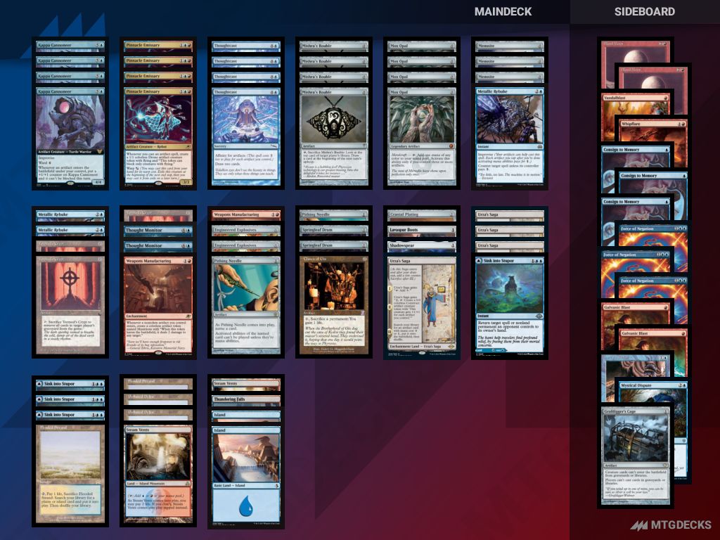 Modern Affinity deck by terrytheexpert • MTG DECKS