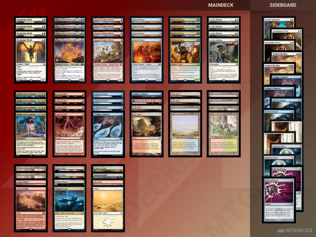Modern W-U-R-G Aggro deck by Kyohei Kusakabe • MTG DECKS