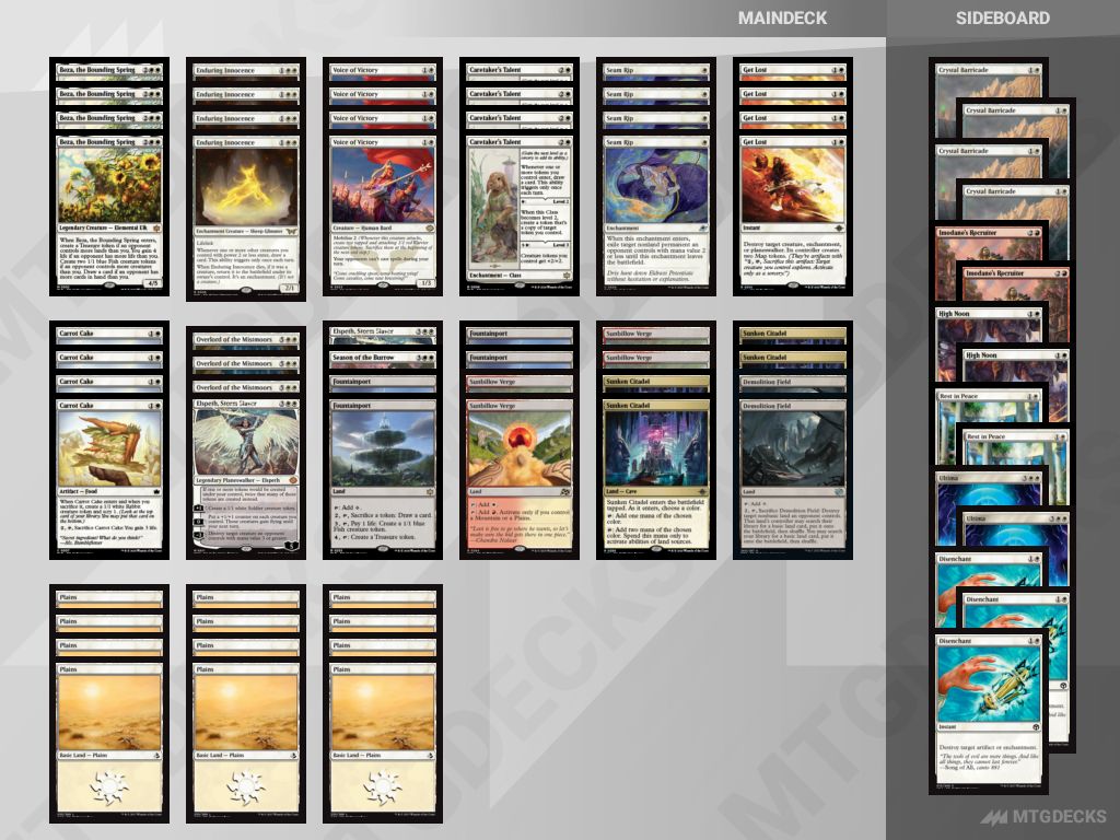 Standard Mono-White Tokens deck by Gryffindor Mishlove • MTG DECKS