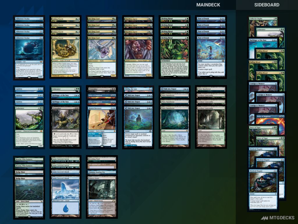 Modern Simic Ritual deck by renatoaraujo • MTG DECKS