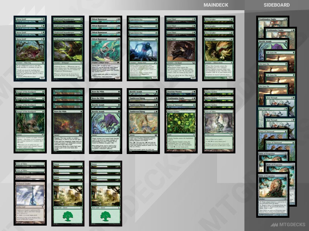 Pauper Mono Green Stomp deck by Cristoffer (independente) • MTG DECKS