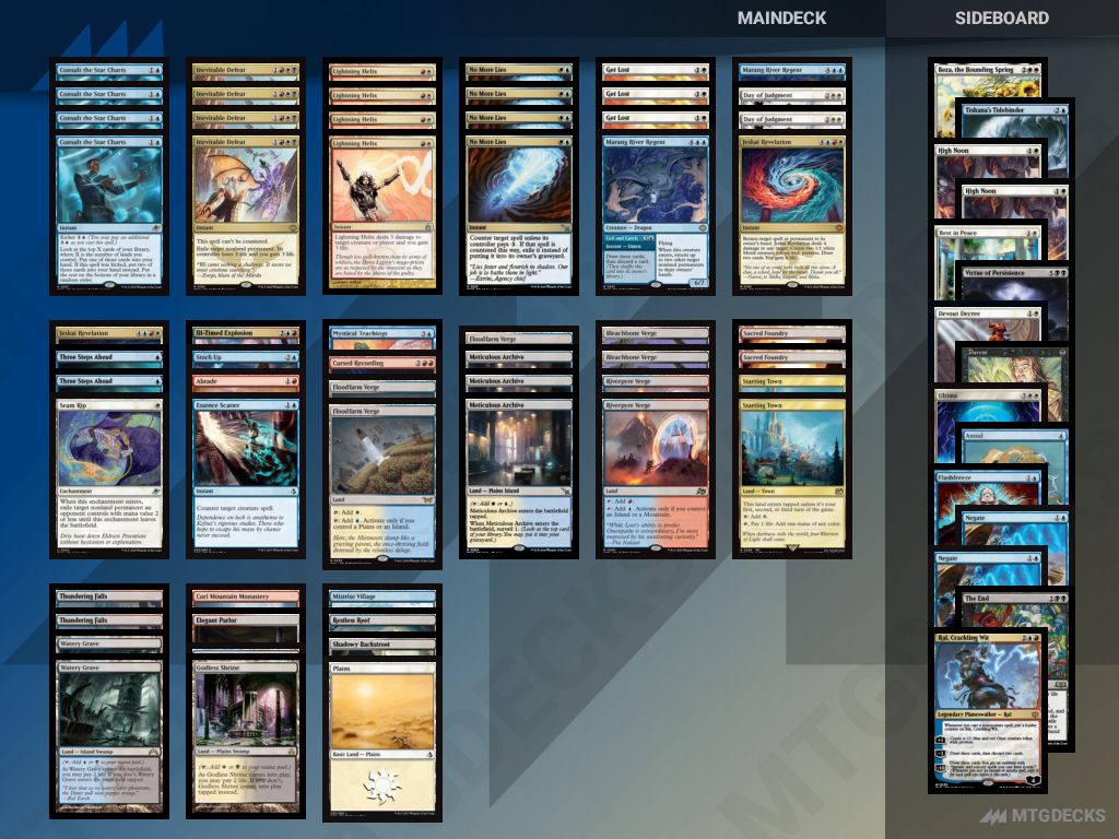Standard 4 Color Control deck by Rodrigo Caetano • MTG DECKS