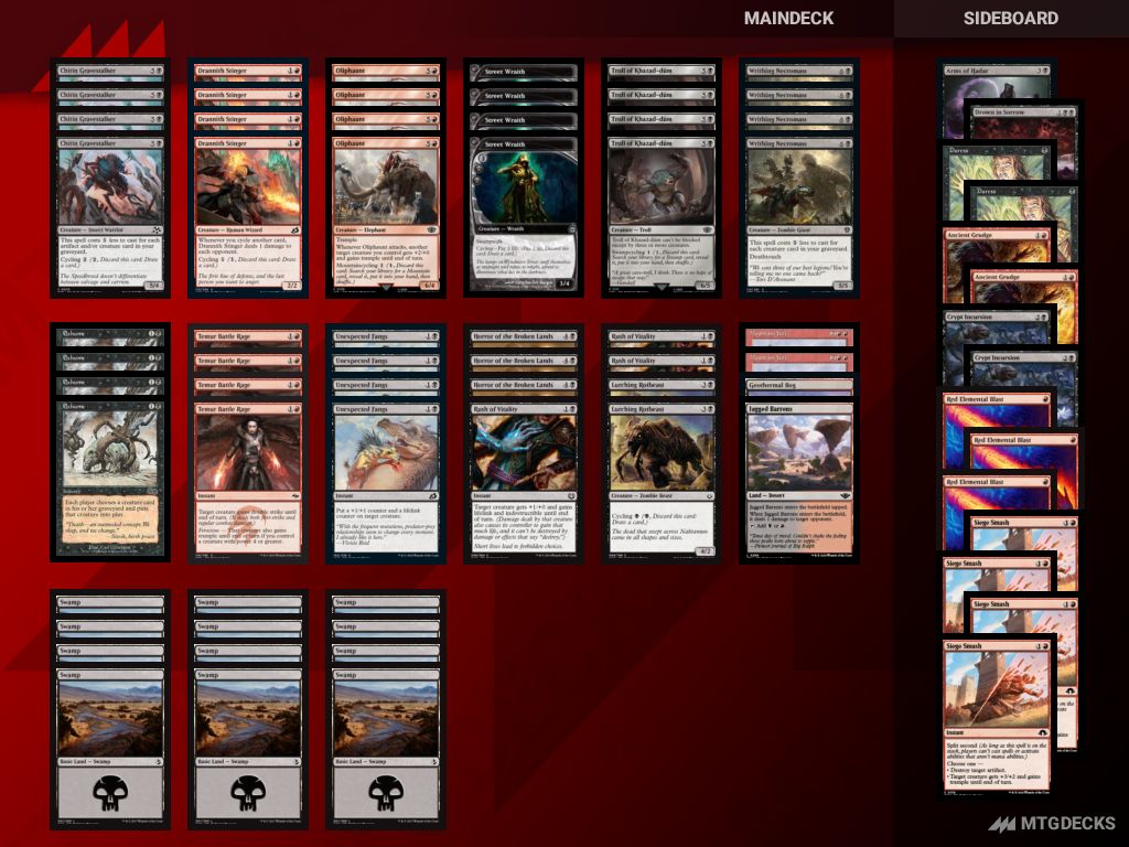Pauper Rakdos Cycle Reanimator deck by Ryan F. • MTG DECKS