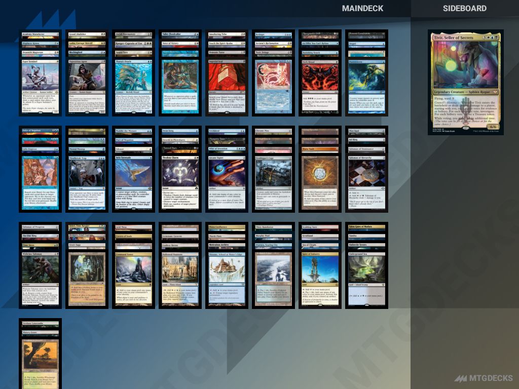 Act 1 - Season 1 - Rule Zero Arena @ Cards Realm | Commander - November ...