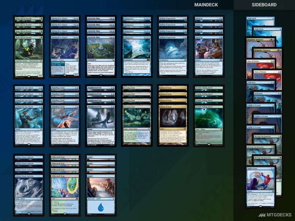 Standard Simic Omniscience deck by Jamie Walsh • MTG DECKS