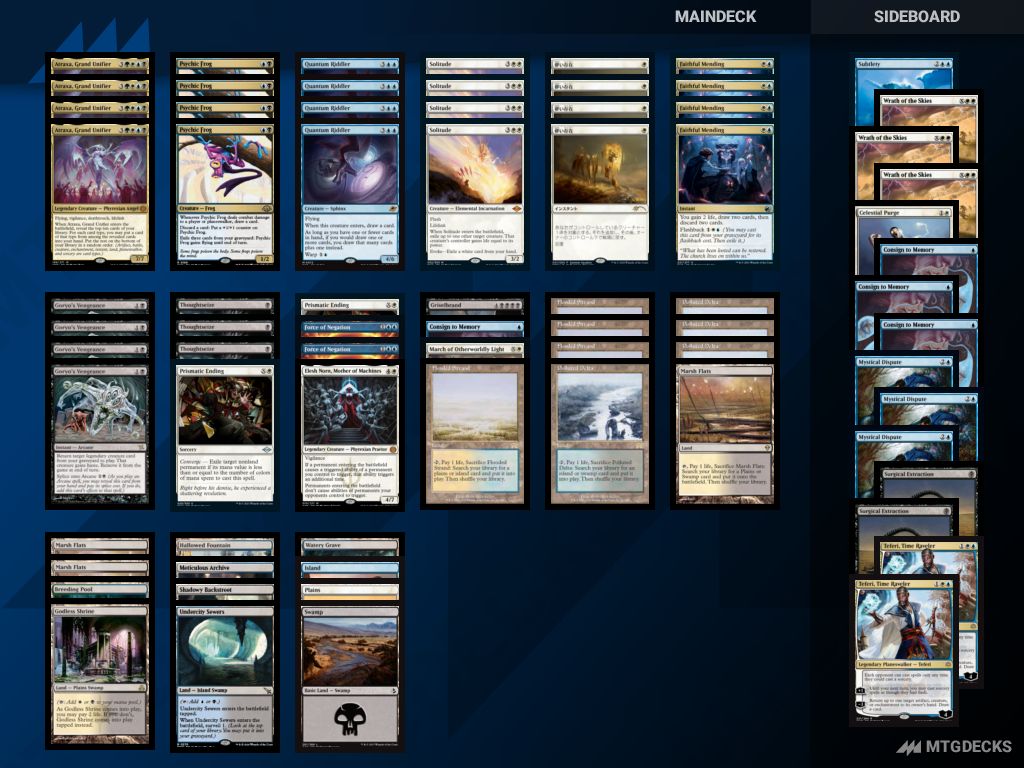 Modern W-U-B-G Combo deck by Gabriel Souza • MTG DECKS