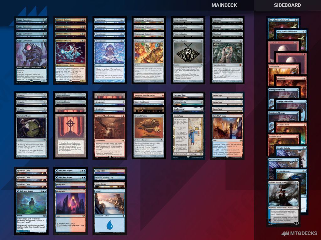 Modern Affinity deck by Fujimoto Tomoya • MTG DECKS