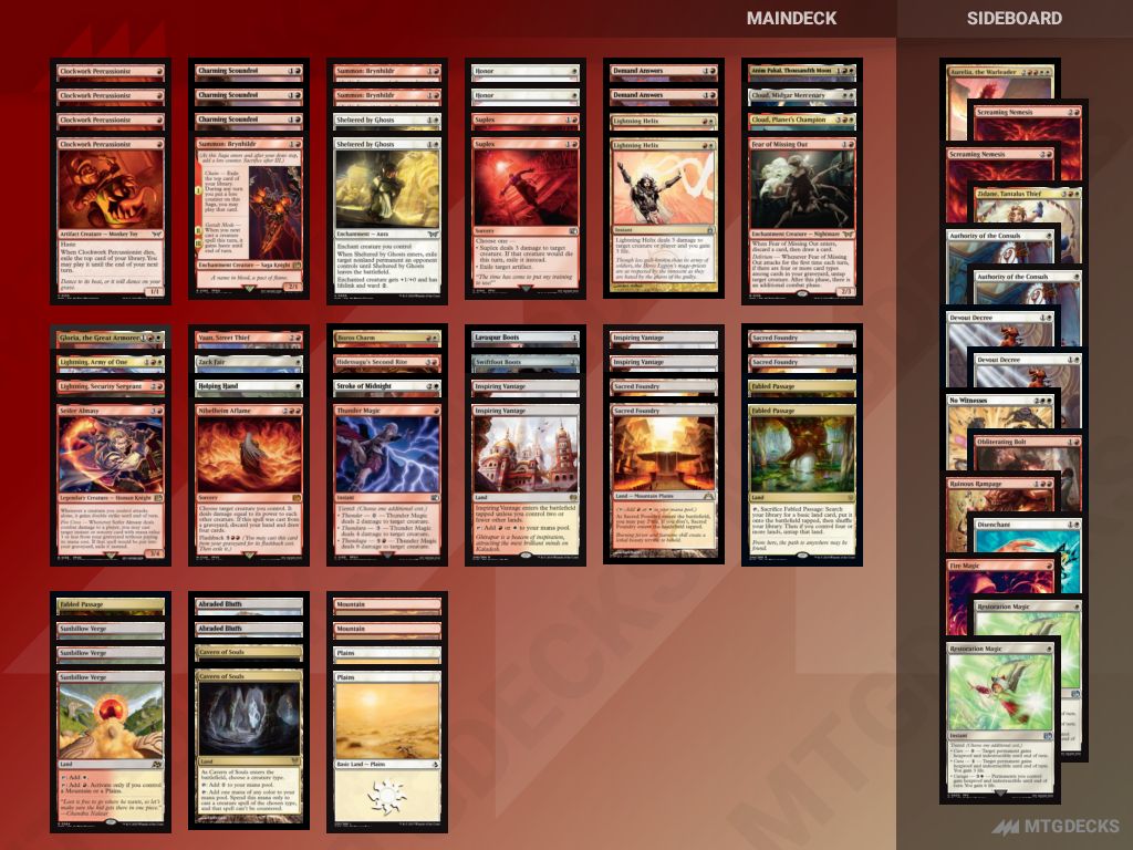 Arena Standard Deck deck by Platinum-Mythic Rank Player • MTG DECKS
