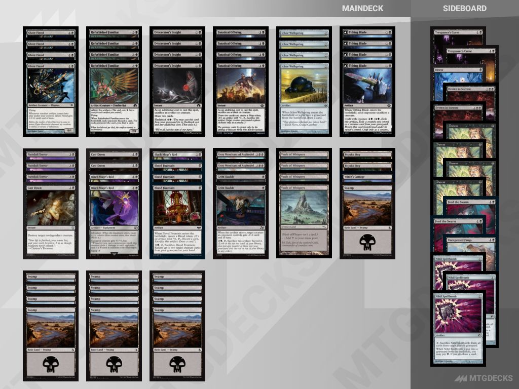 Pauper Mono Black deck by mideagames • MTG DECKS