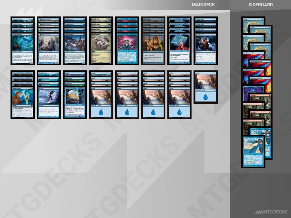 Pauper Mono Blue Terror deck by Al_bertoR • MTG DECKS