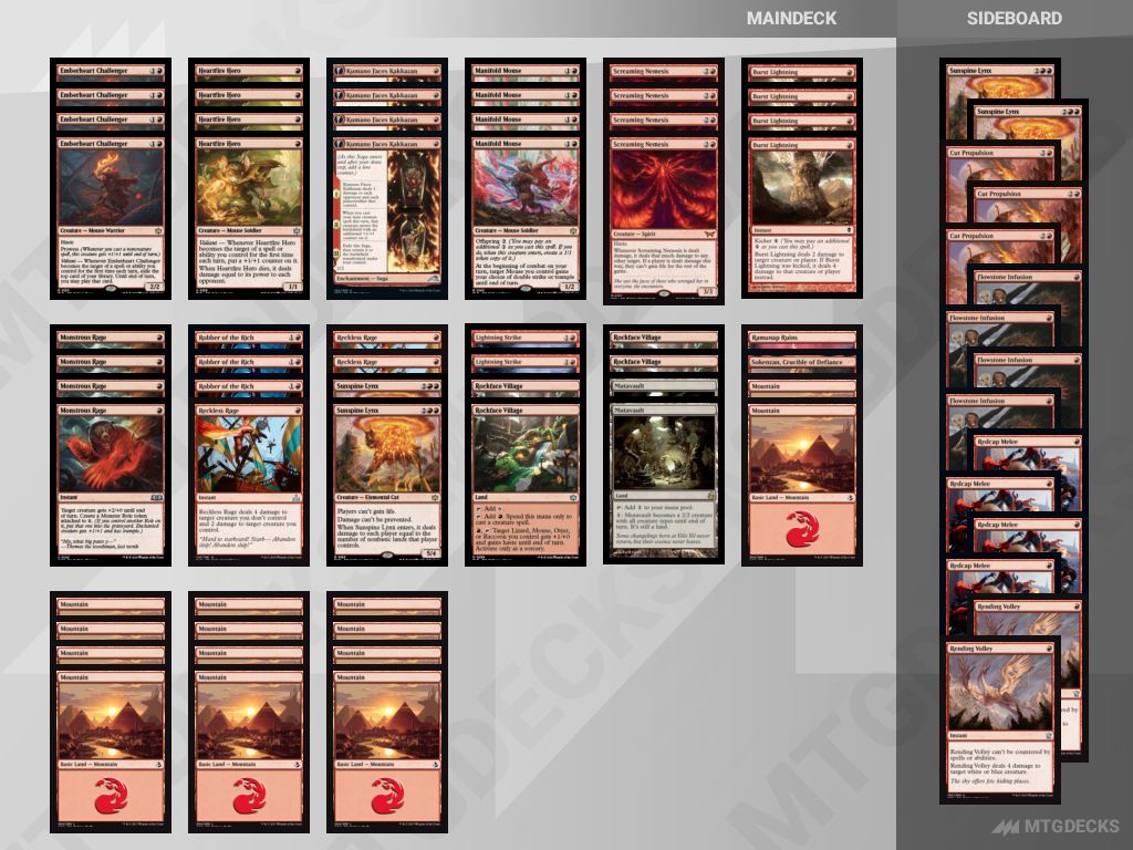 Pioneer Red Deck Wins deck by stalonge • MTG DECKS