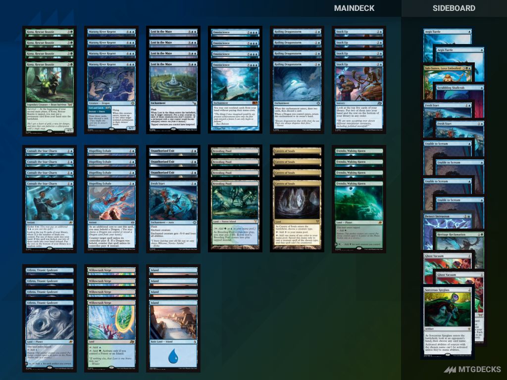 Standard Simic Omniscience deck by celedorph • MTG DECKS