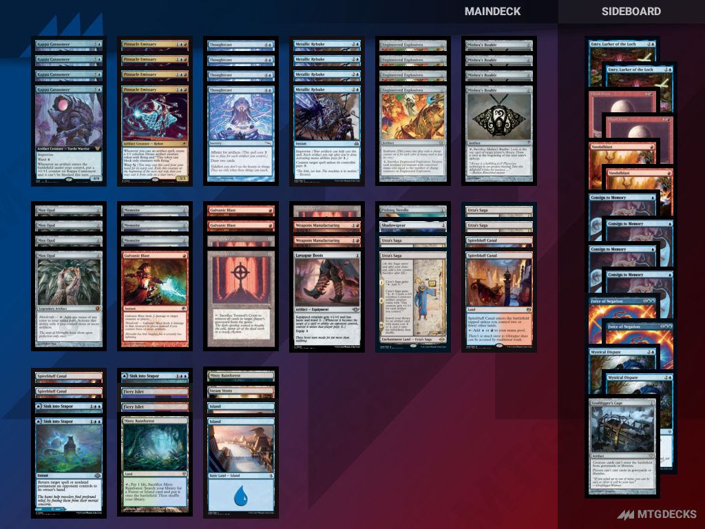Modern Affinity deck by Taniguchi Hiroaki • MTG DECKS
