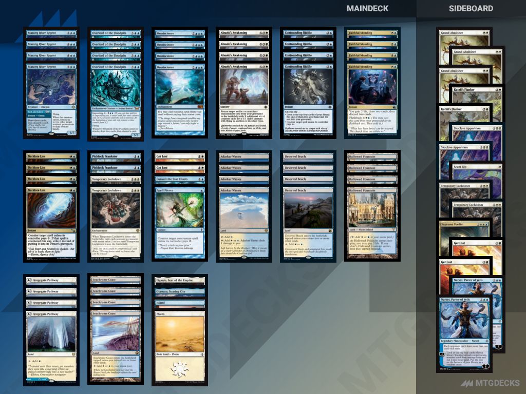 MTG Pioneer Azorius Awakening top decks • MTG DECKS