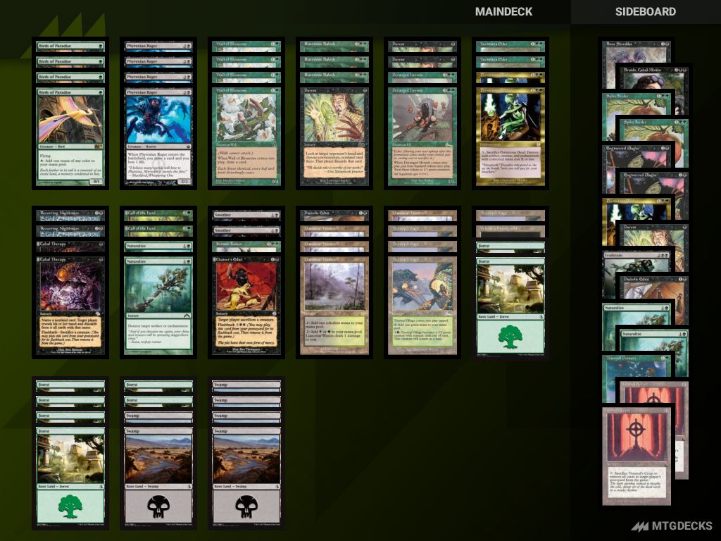 Premodern The Rock deck by Pablo Britos • MTG DECKS